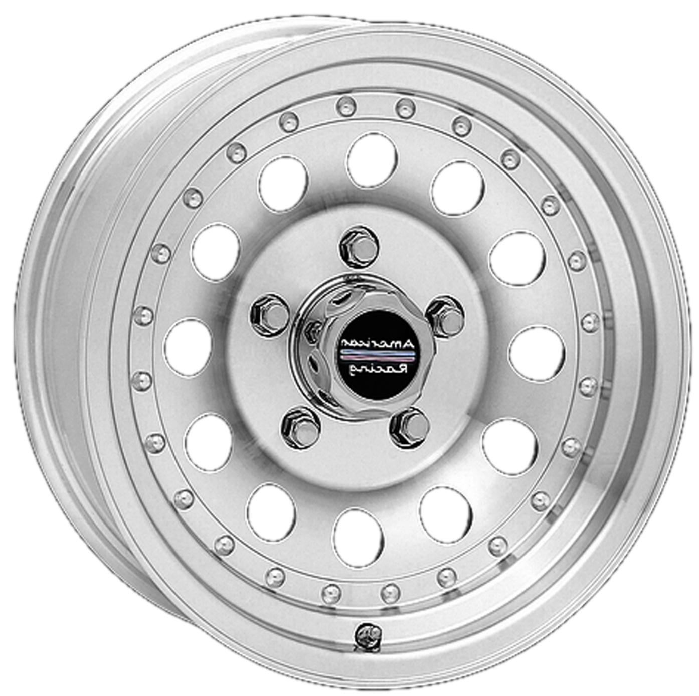 AMERICAN RACING AR62 OUTLAW II Machined w/ Clear Coat 7x14 , ET=0, BS=4 ...