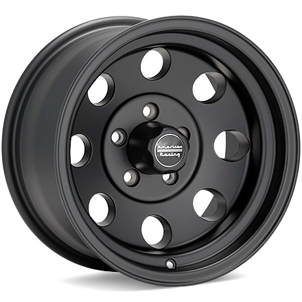 AMERICAN RACING AR172 BAJA Satin Black 8x15 , ET -19, BS 3.75, 5x127 ...