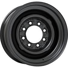 AMERICAN STEEL WHEEL 8-LUG BLACK Matte Black 8x16 , ET=0, 8x165.1 ...