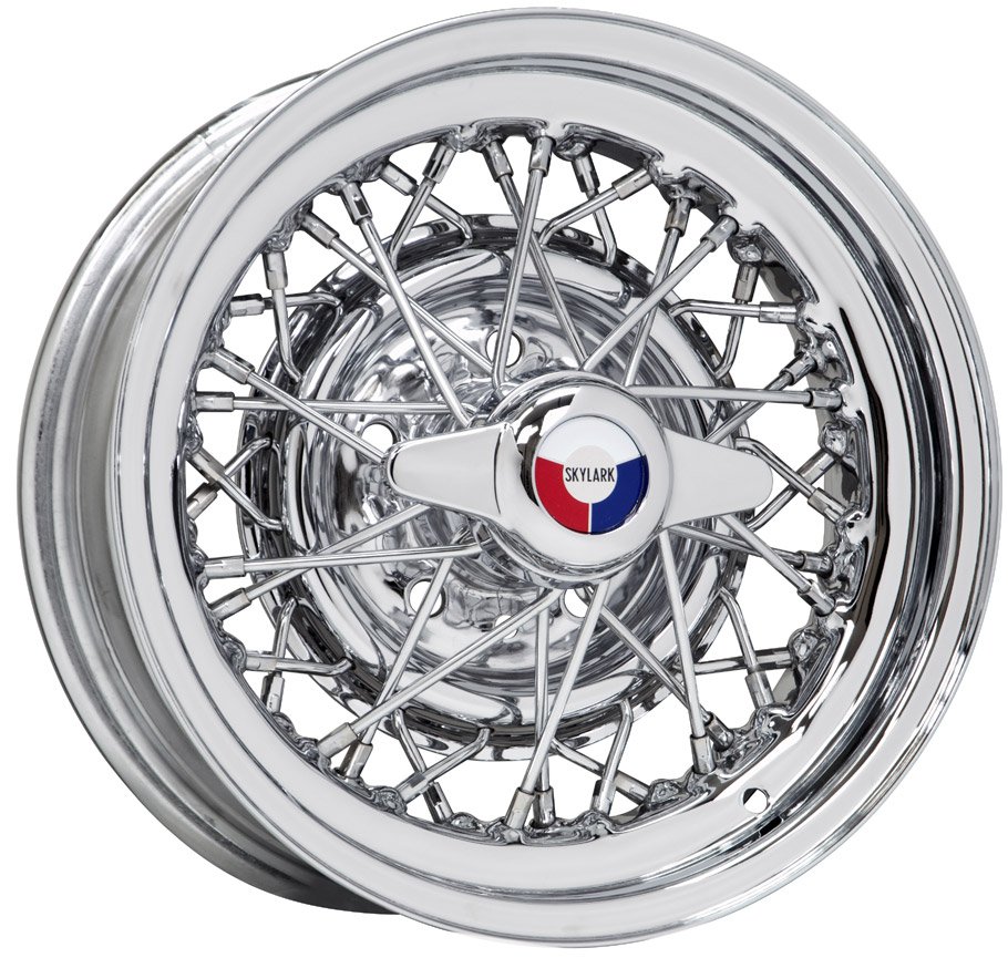 AMERICAN STEEL WHEEL BUICK SKYLARK WIRE Chrome Rim With Stainless Steel ...