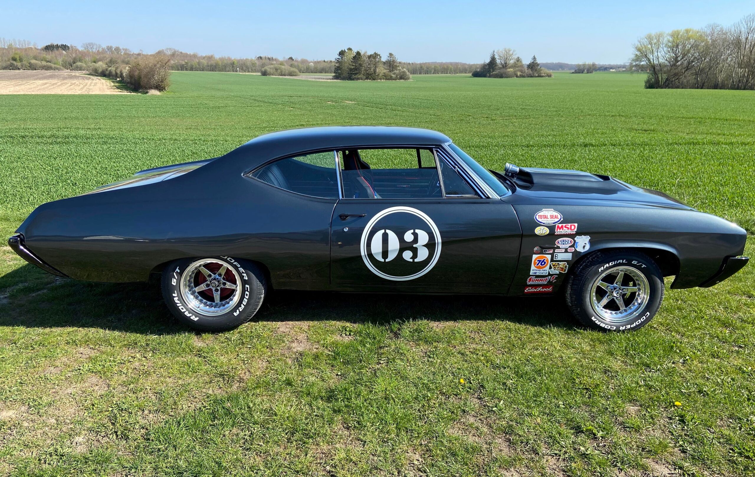 MUSCLE CAR RACEMASTER Polish 10x15, ET=-12, Backspace 5" - 5x120.65 ...