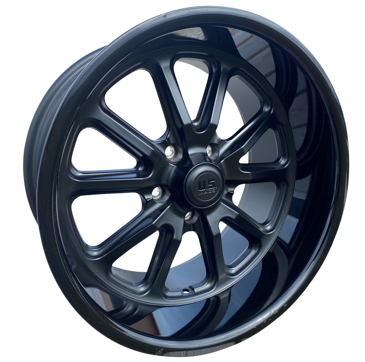 US MAG 1PC U123 RAMBLER Gloss Black Matte Black 8x18 5X127 ET 1 (BS 4. ...